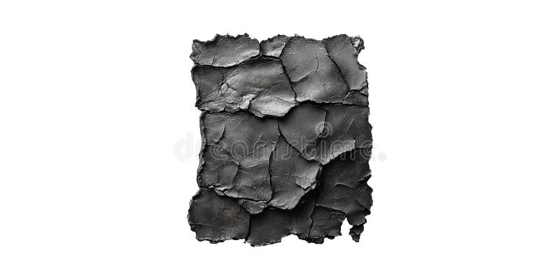 Cracked Black Clay Texture. Abstract Art and Natural Patterns Isolated ...