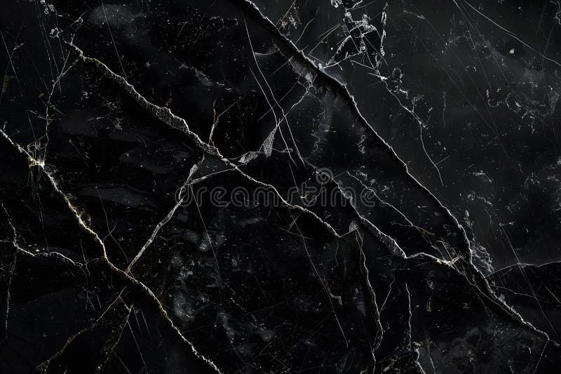 Cracked Black Marble Wall Seamless Texture Stock Illustration ...