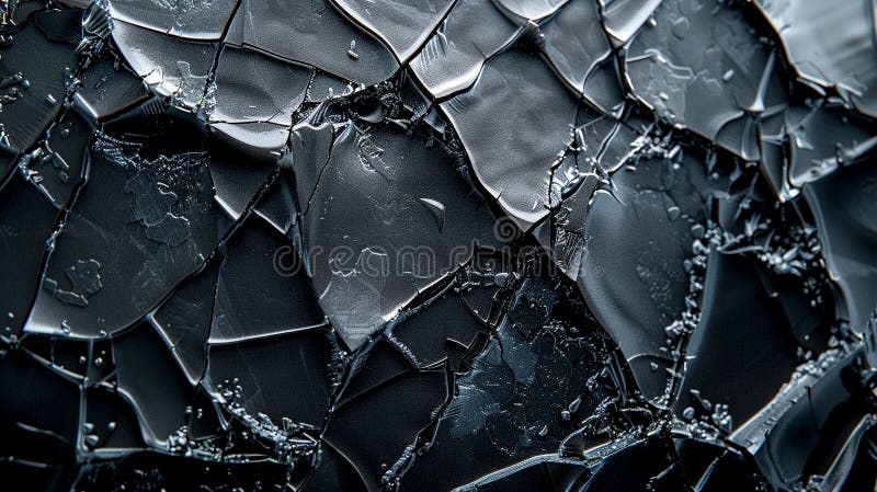 Cracked Black Paint Close-up Stock Illustration - Illustration of ...