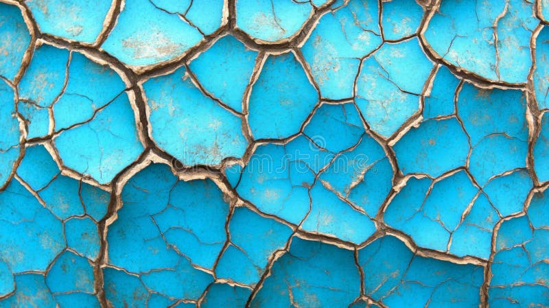 Cracked Blue Paint Surface Texture Detail Stock Illustration ...