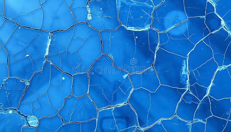 Cracked Blue Texture, Abstract Background, Rough Surface, Stock Photo ...