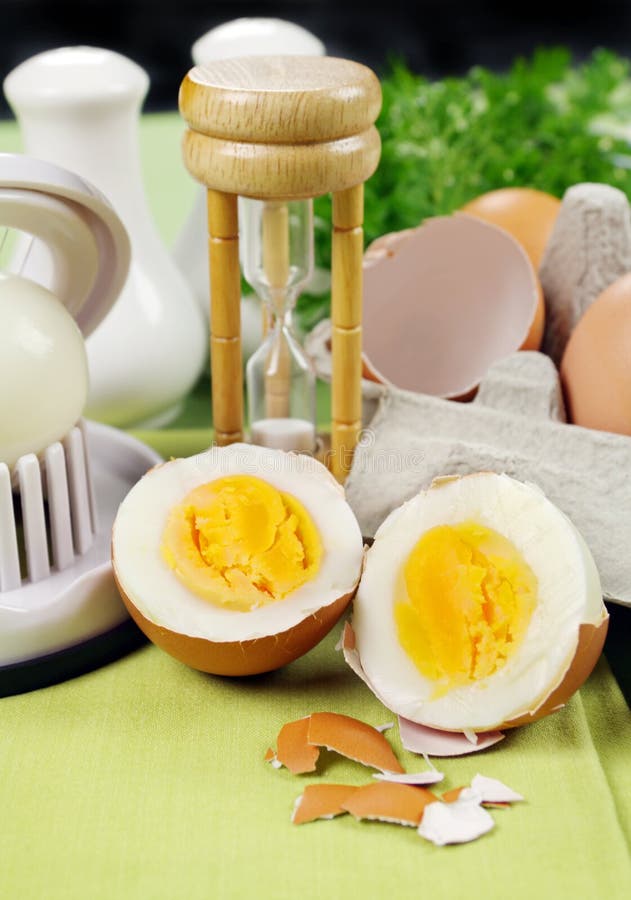 Cracked Boiled Egg stock photo. Image of culinary, dining - 27522674