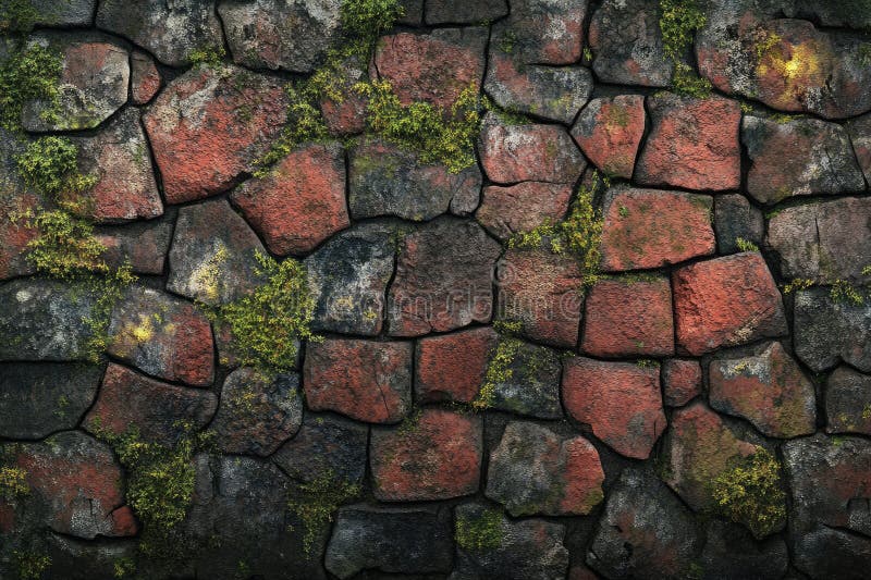 Cracked Brick Design: Aged Facade, Weathered Wall Texture, Rustic ...