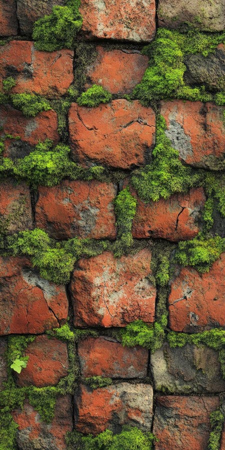 Cracked Brick Design: Aged Facade, Weathered Wall Texture, Rustic ...