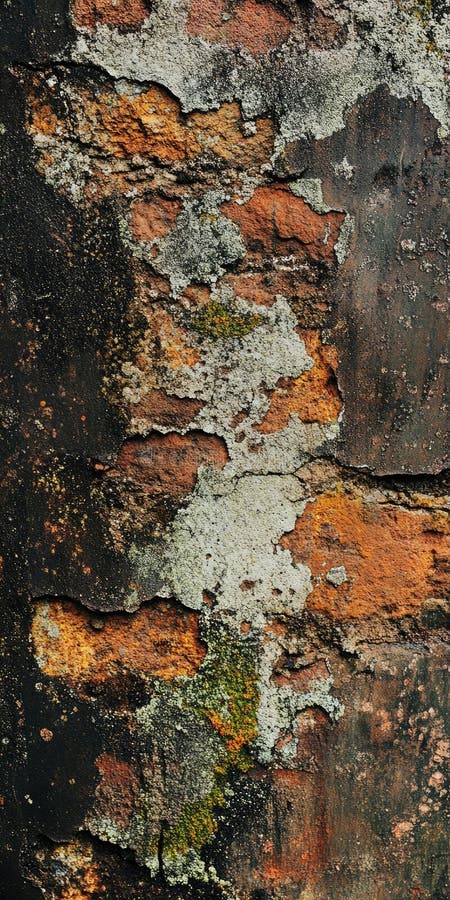 Cracked Brick Design: Aged Facade, Weathered Wall Texture, Rustic ...