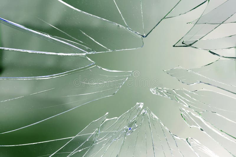 Cracked and broken glass stock photo. Image of shattered - 350010138