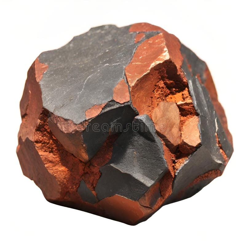 Cracked and Broken Red Stone Stock Illustration - Illustration of ...