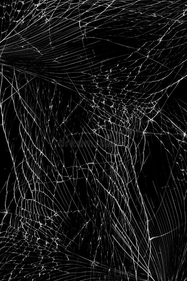 Cracked Broken Smartphone or Tablet Screen. Texture of Broken Glass ...