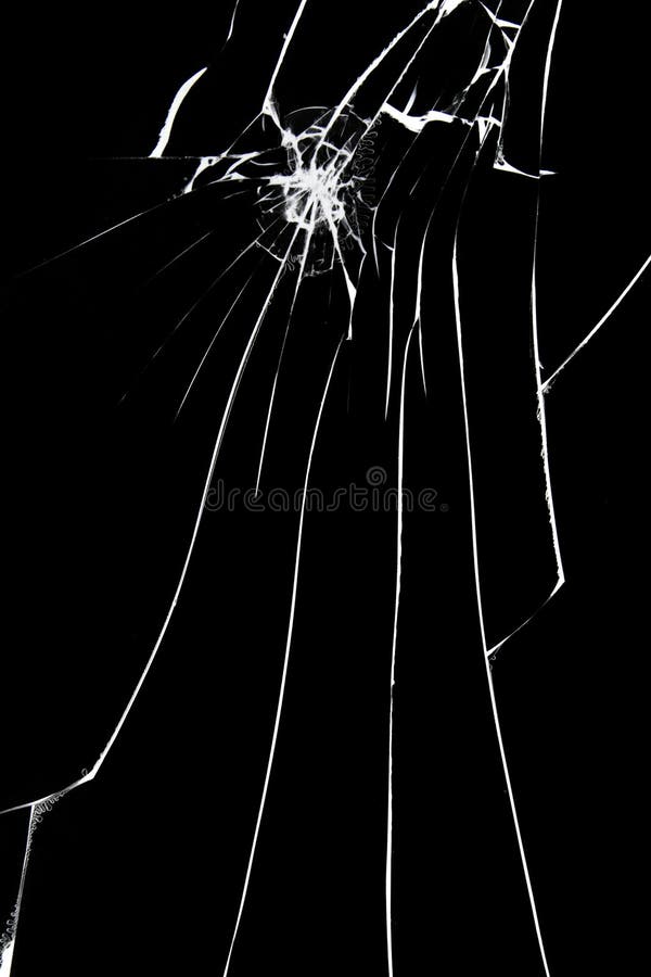 Cracked Broken Smartphone or Tablet Screen. Texture of Broken Glass ...