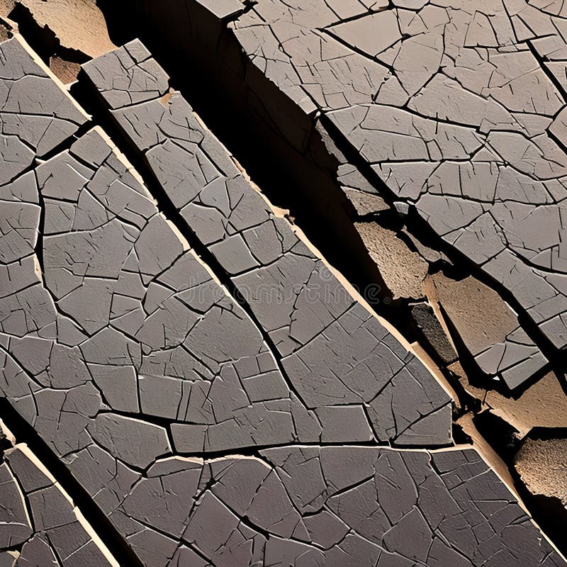 A Cracked and Broken Texture with Shattered Pottery and Cracked Rocks3 ...
