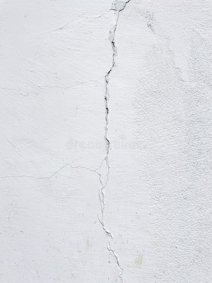 Cracked Broken Wall at the Outside Building Cement Stock Photo - Image ...
