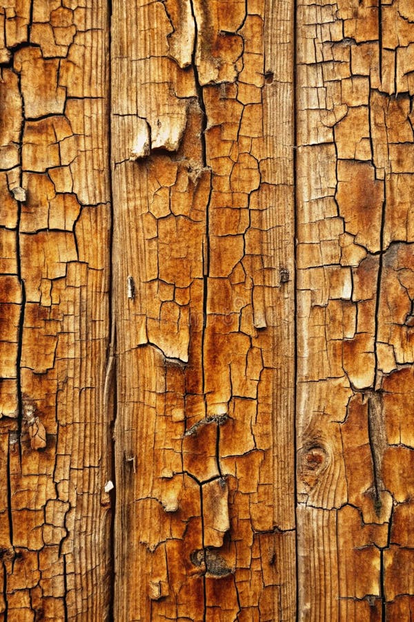 Cracked Brown Wood Texture for Creative Designs Stock Illustration ...