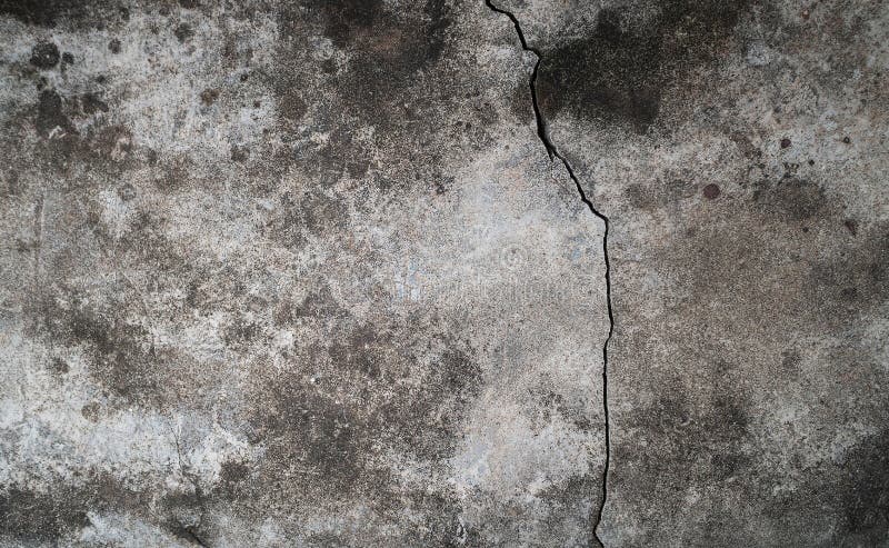 Cracked Cement Damage Wall Texture Stock Image - Image of grey, effect ...