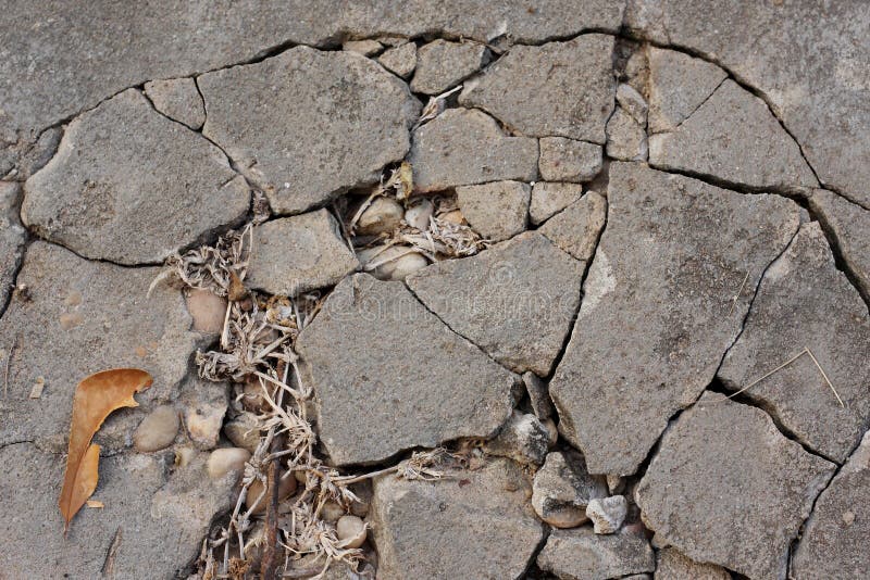 Cracked cement pathway stock image. Image of cracks, texture - 39945379