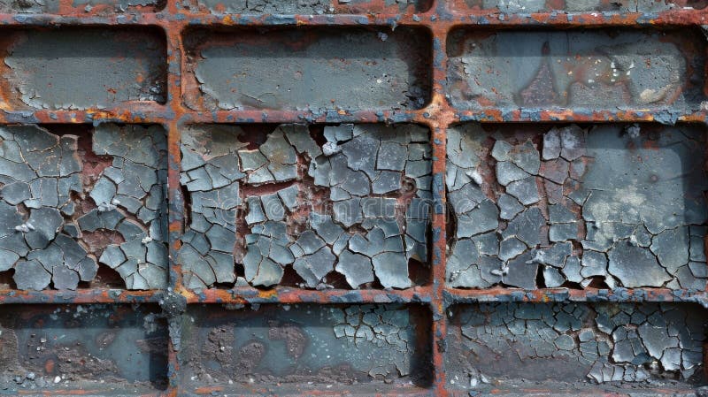 A Cracked and Chipped Grating Displaying the Harsh Effects of Heavy Use ...