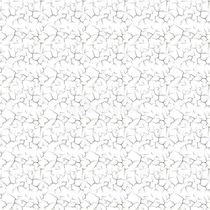 Cracked Clay Ground Seamless Pattern Stock Vector - Illustration of ...