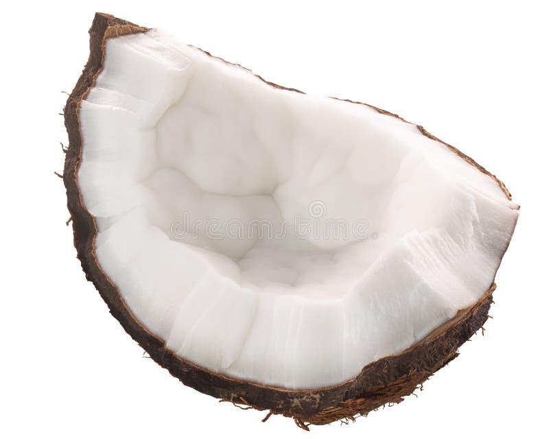 Coconut Meat C. Nucifera Kernel, Paths Stock Photo - Image of broken ...