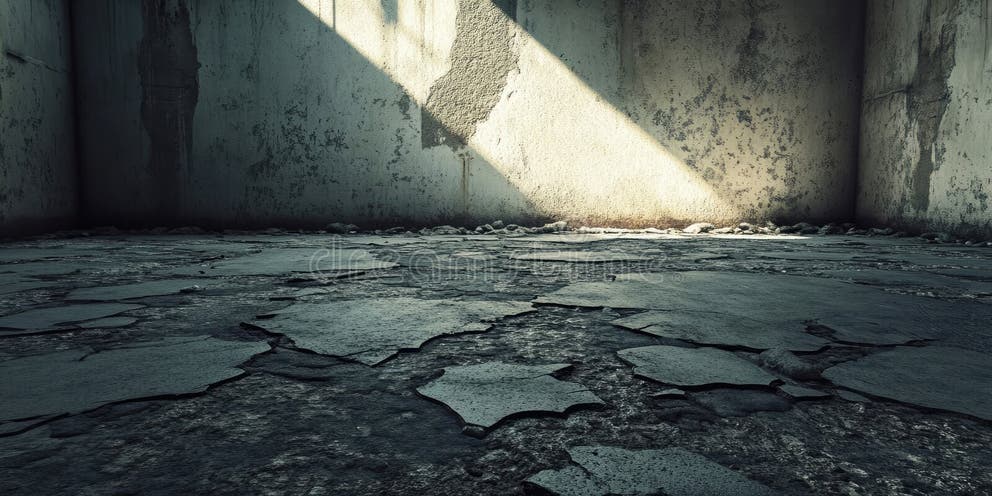 Cracked Concrete Floor Texture for Structural Visuals Stock ...