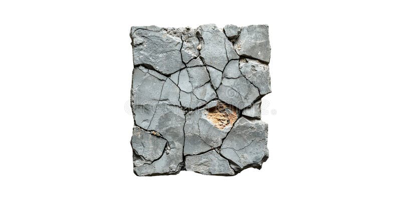 Cracked Concrete Slab. Structural Damage and Material Degradation ...