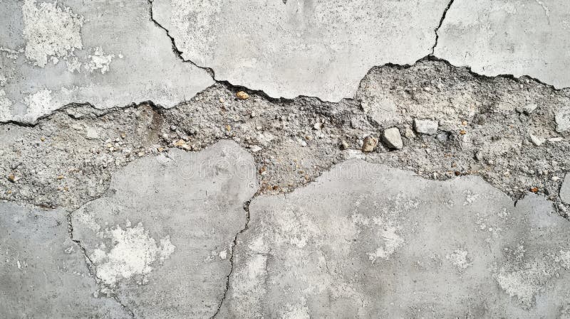 Cracked Concrete Surface Showing Extensive Damage Stock Illustration ...