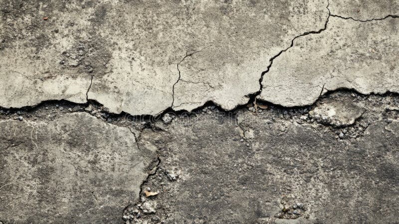 Cracked Concrete Surface Showing Extensive Damage Stock Illustration ...