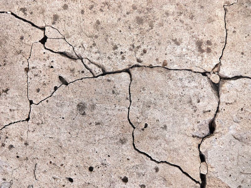 Cracked Concrete Wall. Broken, Cracked Wall Damage. Textures. Stock ...