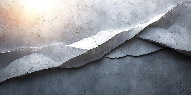 Cracked Concrete Wall Texture Showcasing Dramatic Light Effects in an ...