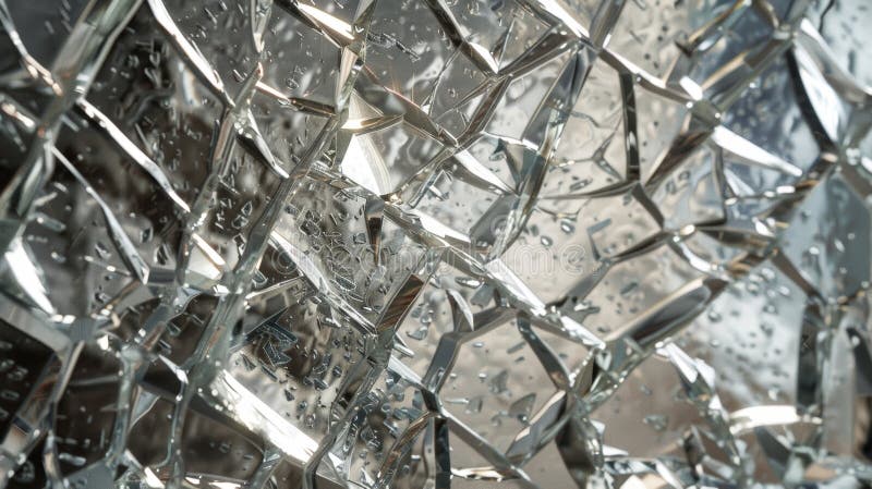 Cracked Crystal the Reflective Surface of a Mirror Resembles that of a ...