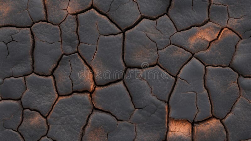 Cracked Dark Earth Texture Background Stock Illustration - Illustration ...