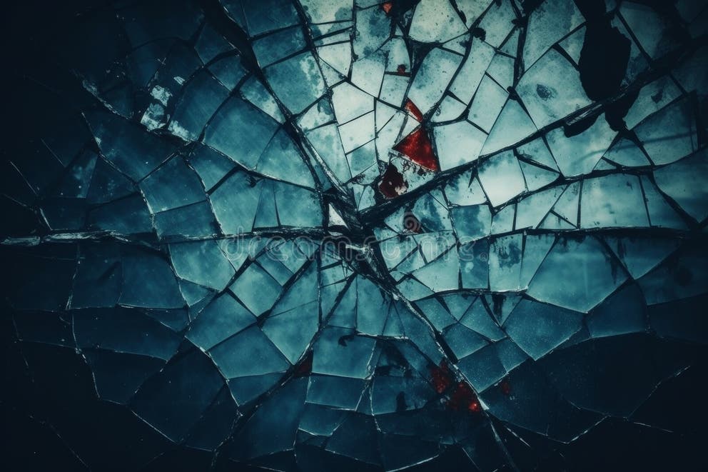 Cracked Dark Mirror 3d Abstract Background Texture for Creative Designs ...