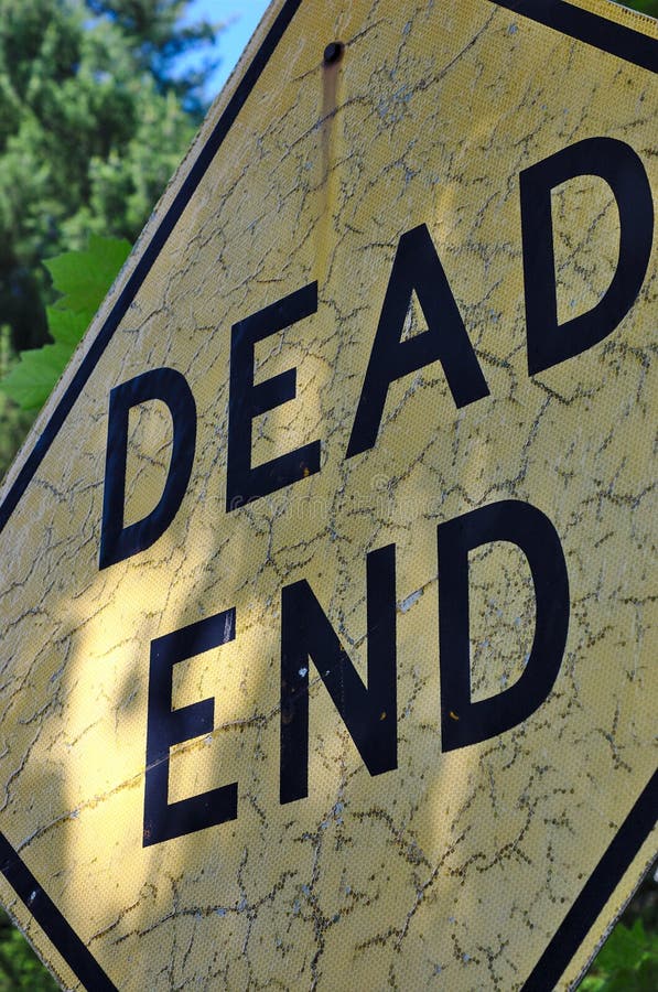 Cracked Dead End stock image. Image of outside, yellow - 41668829