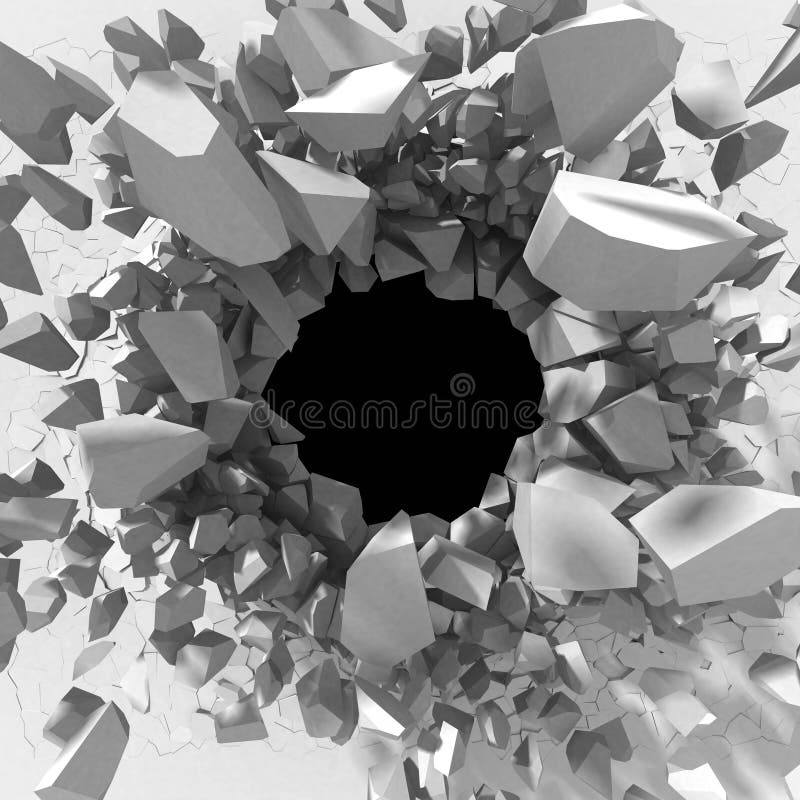 Red Destruction Abstract Explosion Background Stock Illustration ...