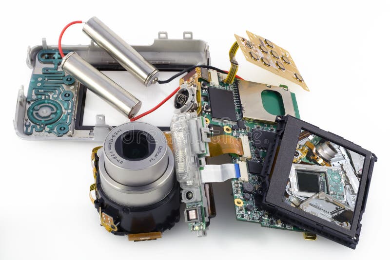 Cracked digital camera stock photo. Image of equipment - 13477170