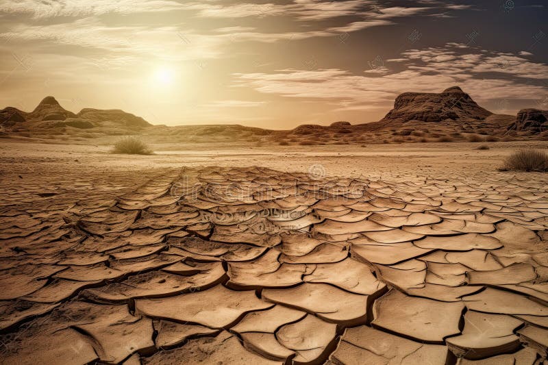 Cracked Dried Earth Soil. Ground Texture. Drought or Dry Land ...