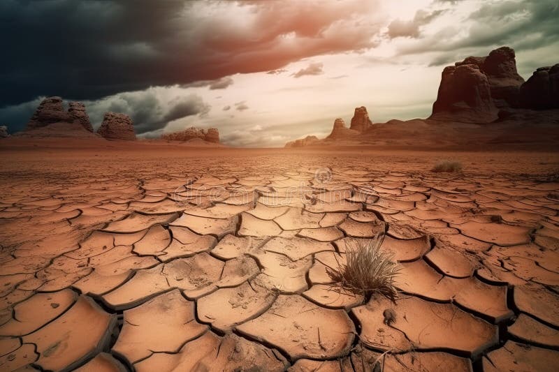 Cracked Dried Earth Soil. Ground Texture. Drought or Dry Land ...