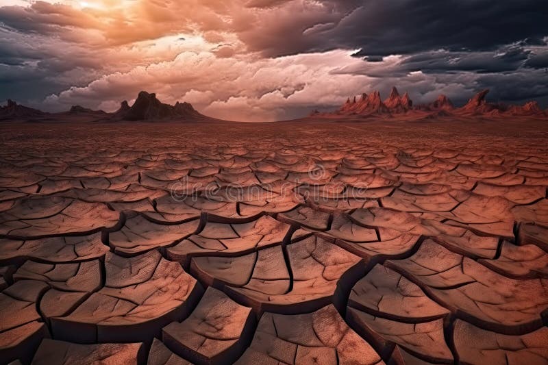Cracked Dried Earth Soil. Ground Texture. Drought or Dry Land ...