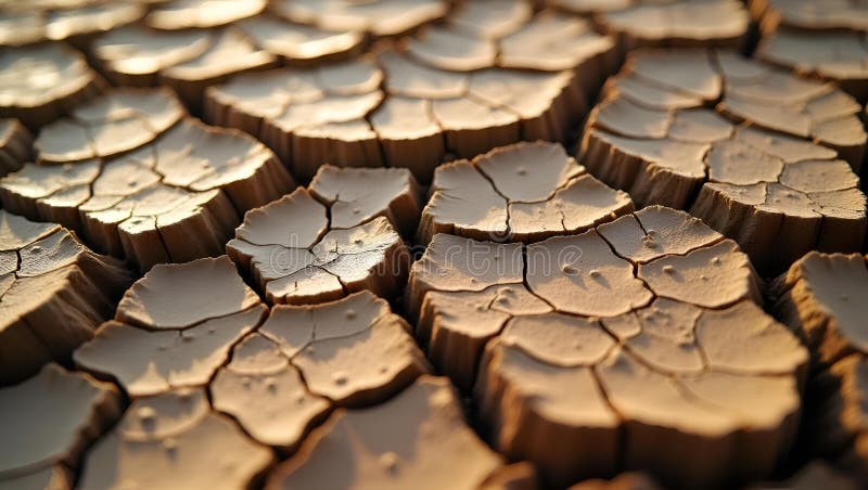 Close-Up of Cracked Dried Mud with Deep Crevices and Patterns Stock ...