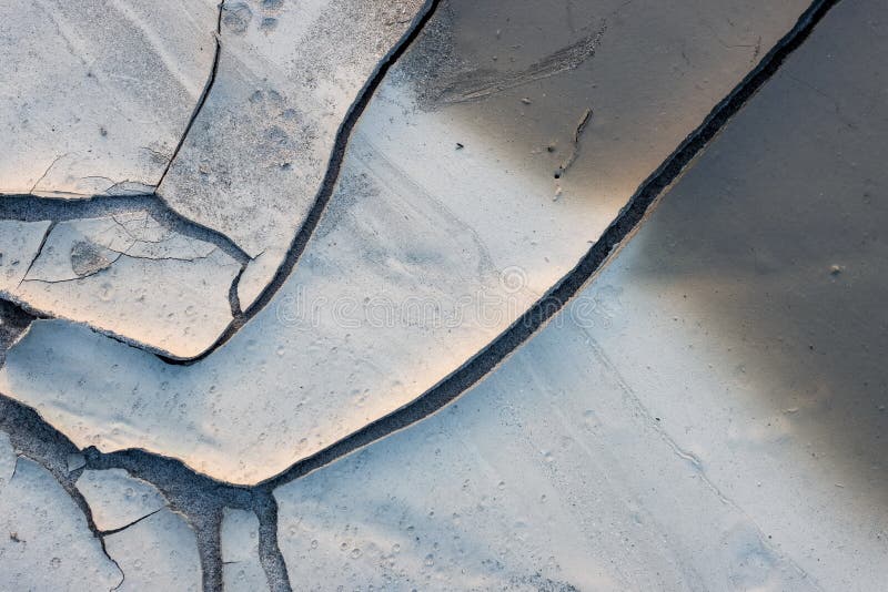 Cracked Dried Sand Land Close Up Top View Stock Image - Image of field ...