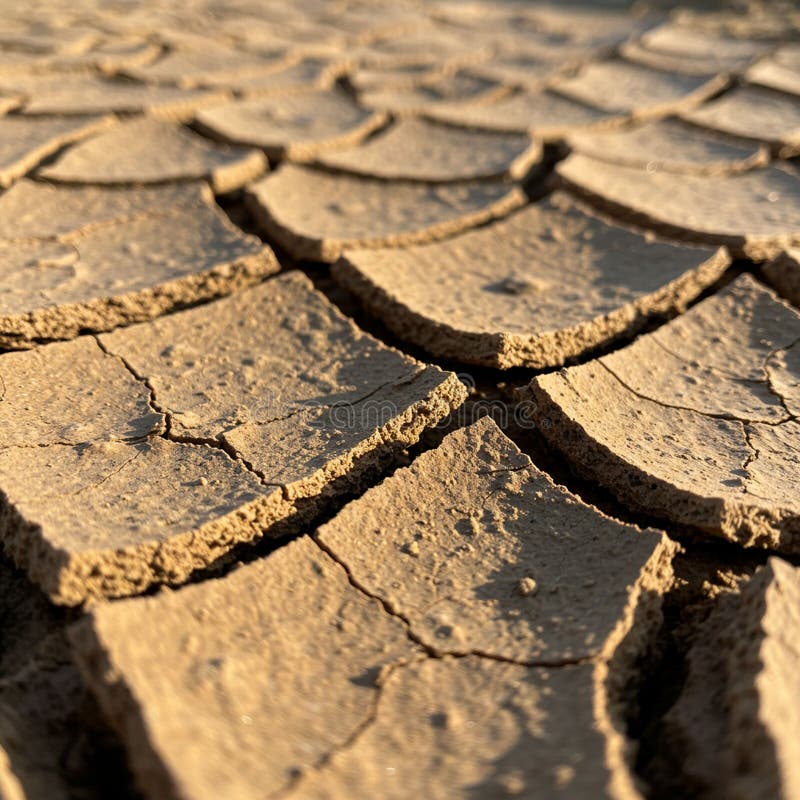 Cracked, Dry Earth with Irregular Polygonal Shapes, Likely in an Arid ...