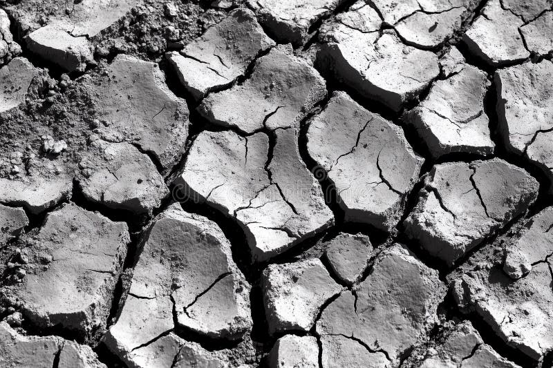Cracked Dry Earth, Showcasing the Texture and Patterns of Drought ...