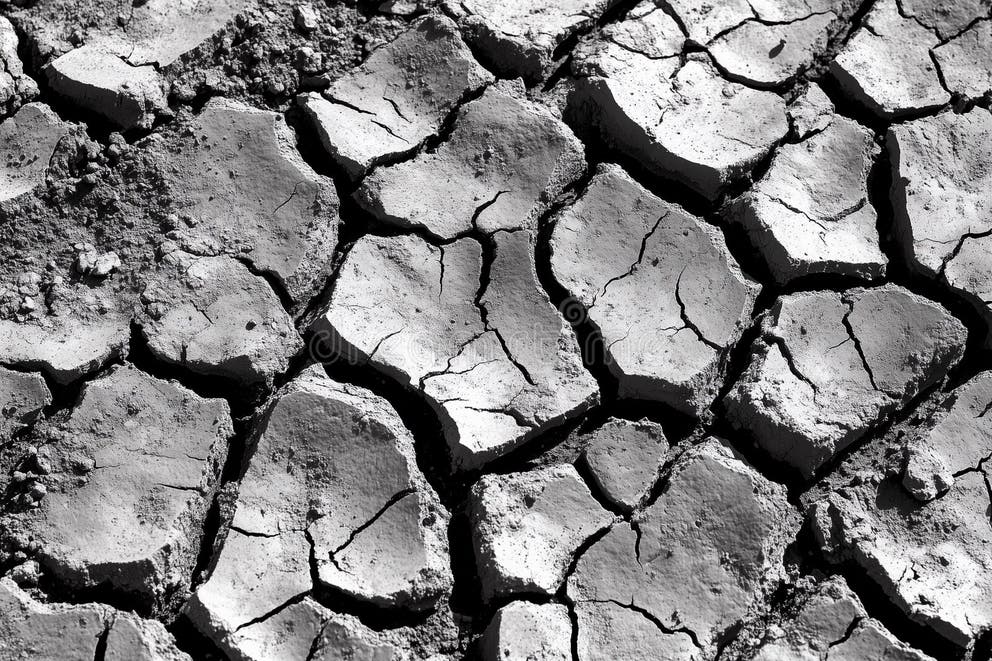 Cracked Dry Earth, Showcasing the Texture and Patterns of Drought ...