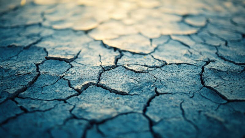 Cracked Dry Earth Surface Symbolizing Climate Change and Drought ...