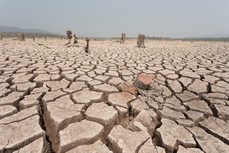 Cracked Dry Land without Water Stock Image - Image of ideas, abstract ...