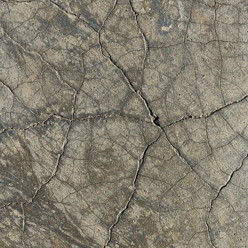 Cracked, Dry Soil with a Network of Irregular Fissures Creating a ...
