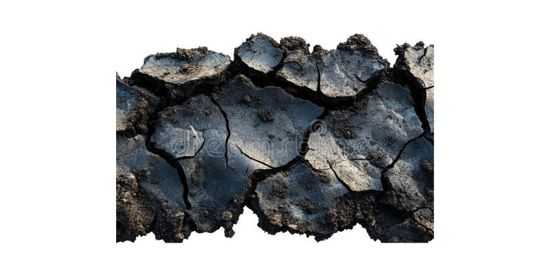 Cracked Dry Soil Texture. Environmental Impact and Climate Change ...