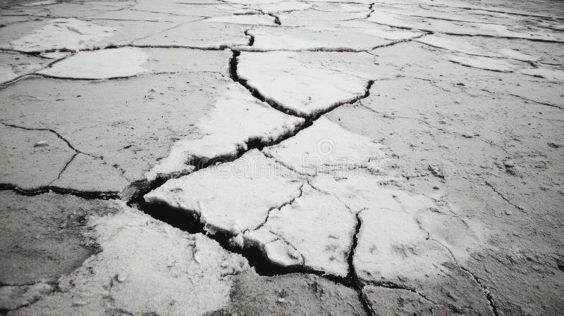 Cracked Grey Earth, this Image Was Created Using Artificial ...