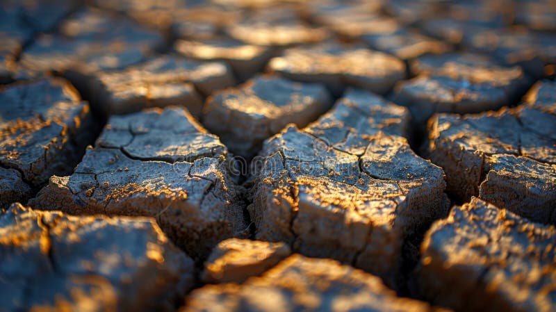 Cracked Earth with Deep Fissures Stock Image - Image of natural, global ...