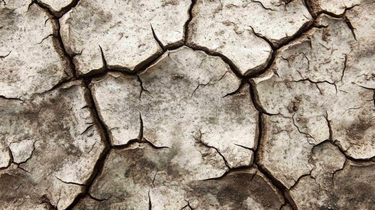 Cracked Earth Displays Drought Aridity Texture Stock Illustration ...
