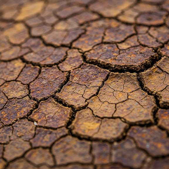 Cracked Earth with Irregular, Polygonal Patterns, Typical of Parched ...