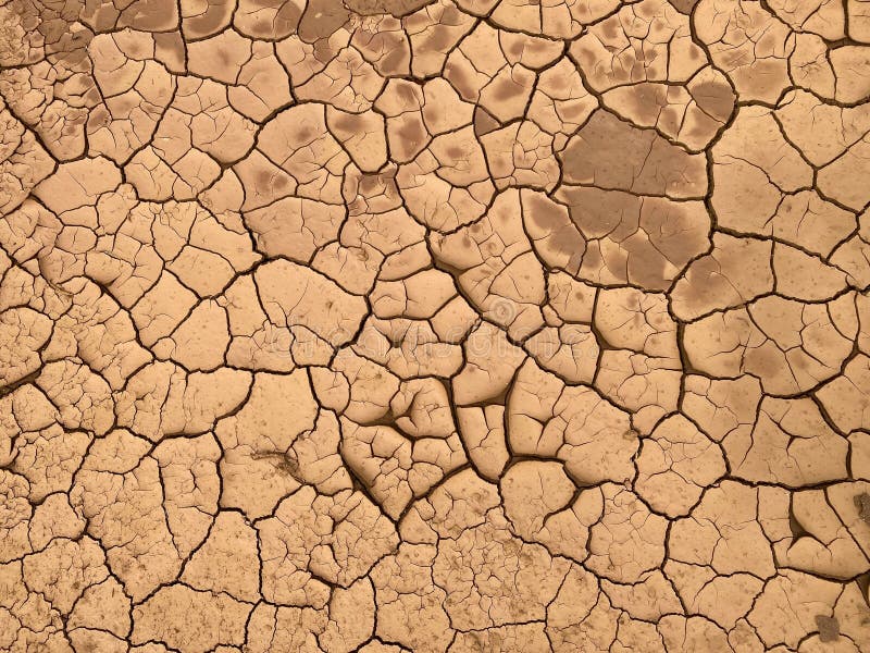 Cracked Earth Surface in Drought Conditions Stock Image - Image of ...